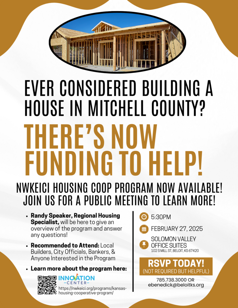 Housing Coop Program: Public Meeting - Mitchell County Kansas