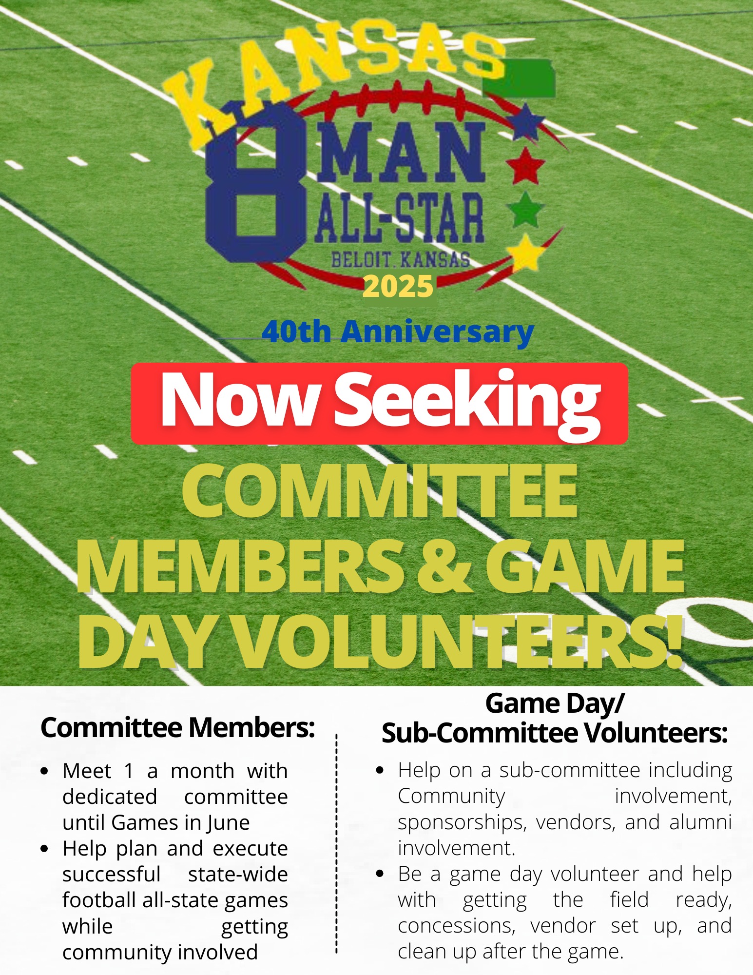 Kansas 8-Man All-Star Football Games - Mitchell County Kansas