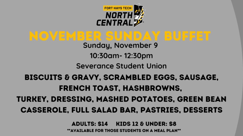 November Sunday Buffet - Mitchell County Kansas