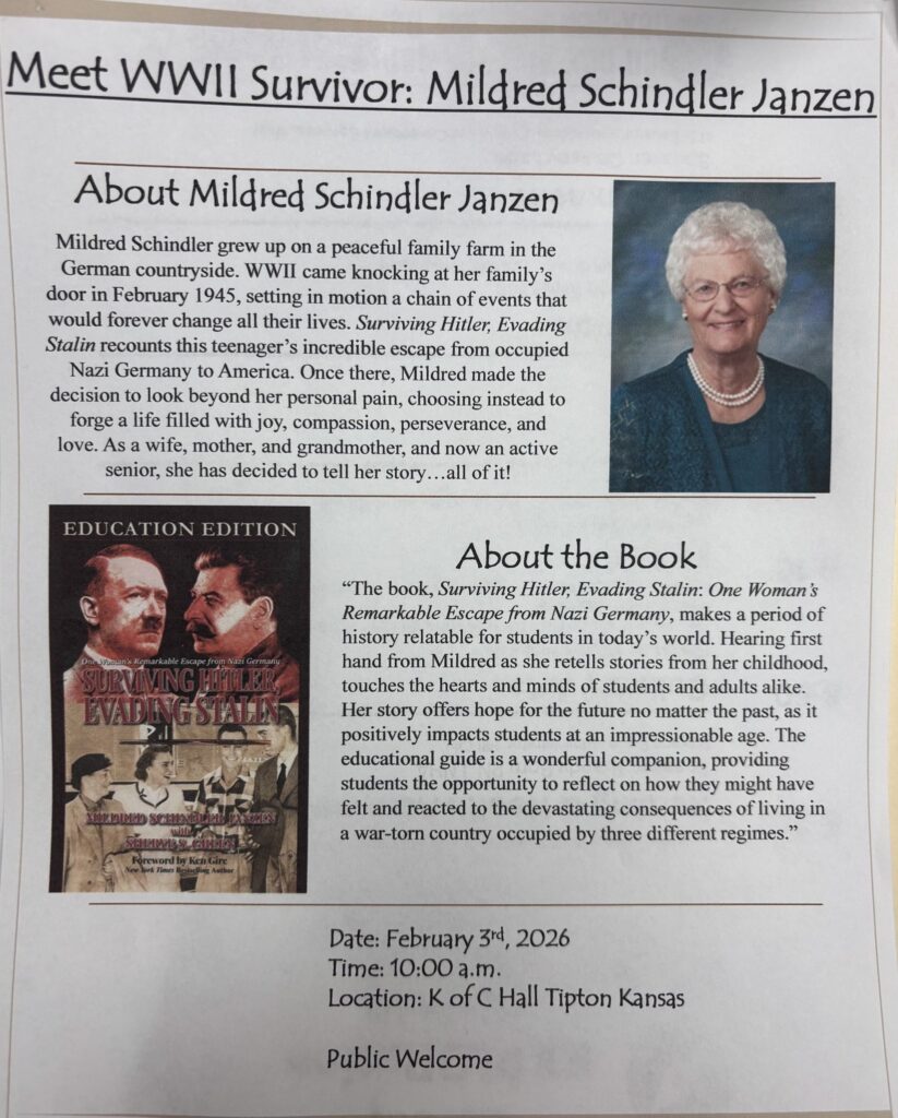 Surviving Hitler, Meet WWII Survivor - Mitchell County Kansas